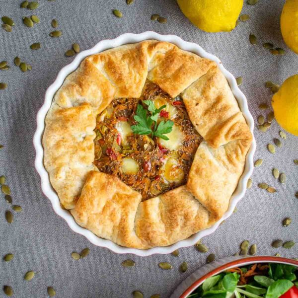 Savory Carrot Tart | Our Plant-Based World