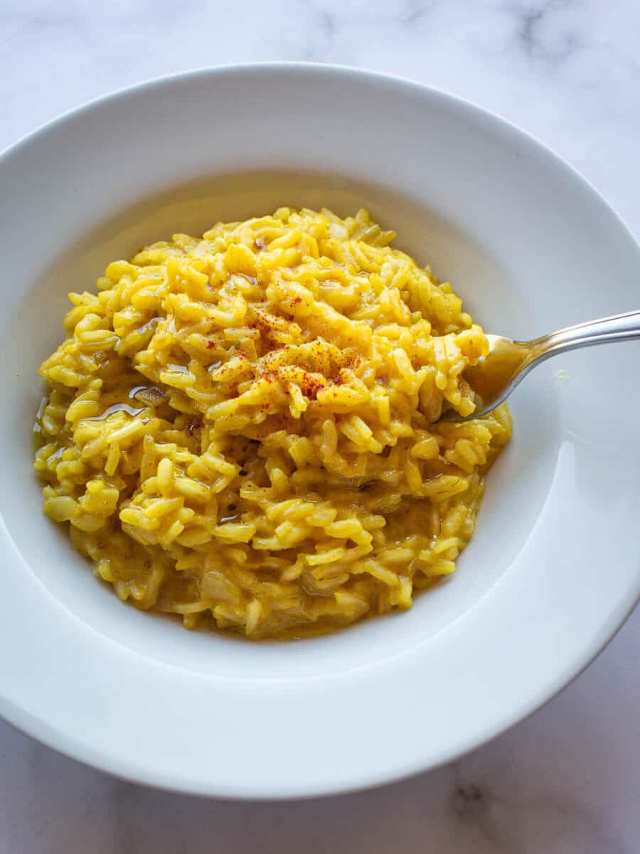 Saffron Risotto | Our Plant Based World