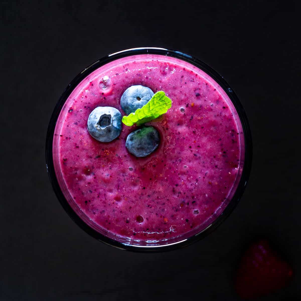 Frozen Mixed Berry Smoothie | Our Plant-Based World