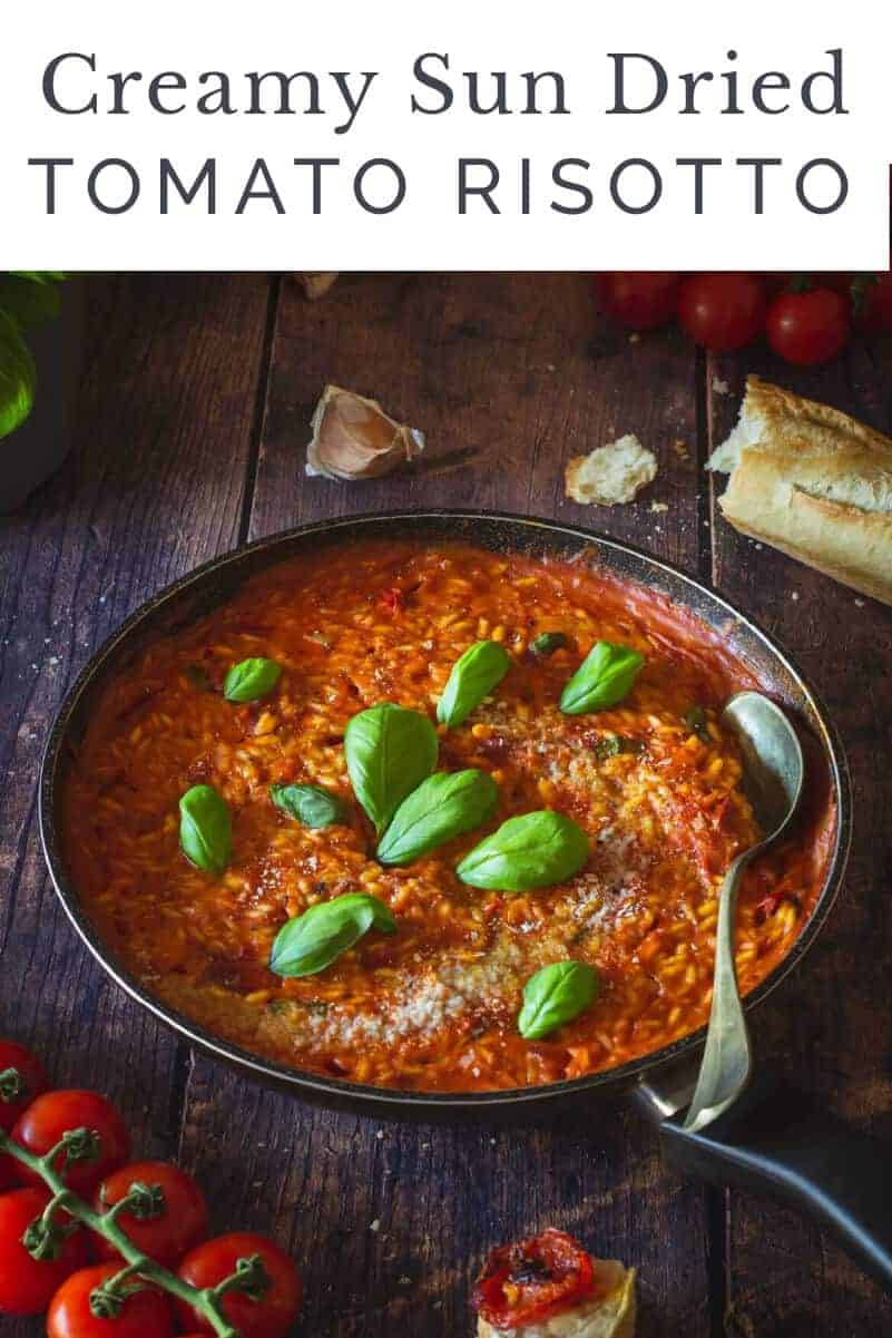 Creamy Sun-dried Tomato Risotto | Our Plant-Based World