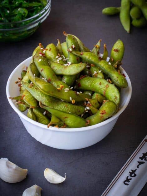 Garlic Edamame Recipe | Our Plant-Based World