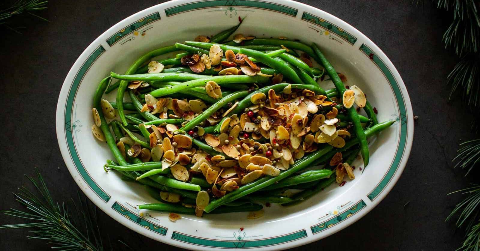 Easy Green Beans with Almonds | Our Plant-Based World