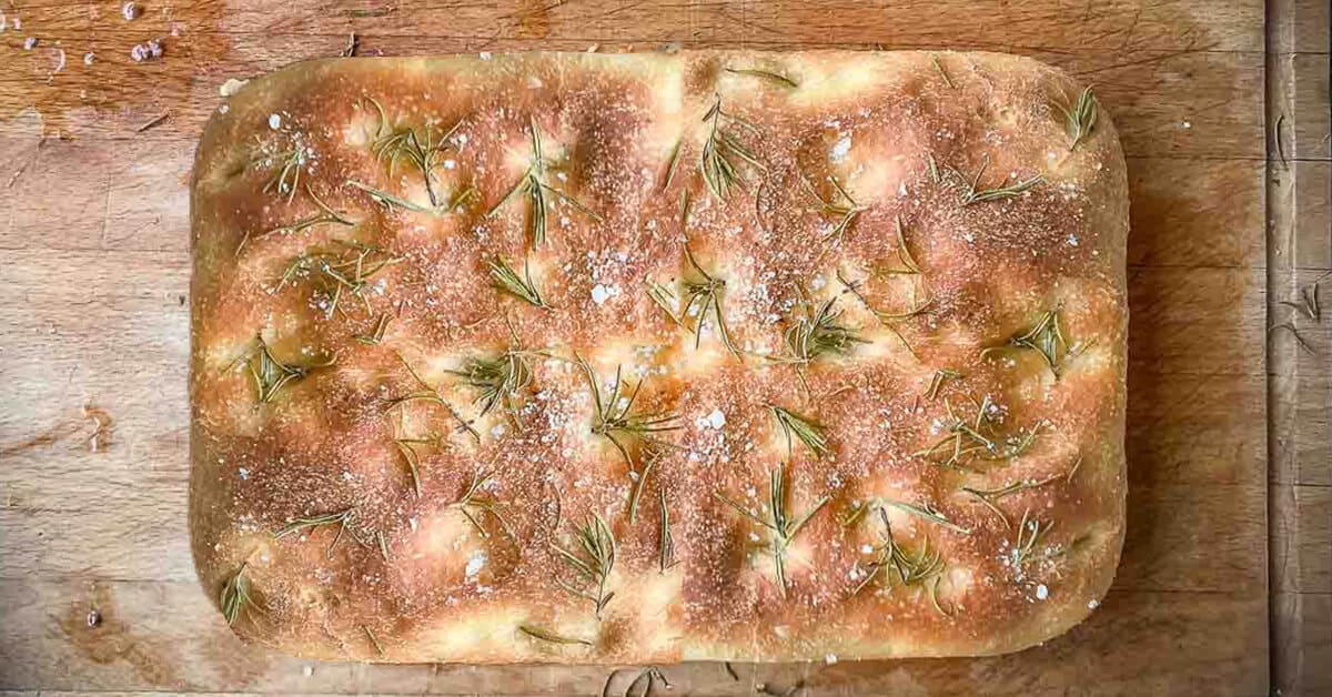 Rosemary Focaccia Bread • Our Plant-Based World