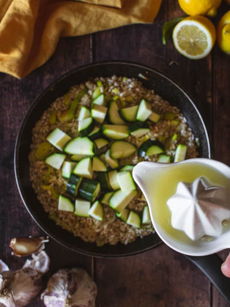 Lemony Winter Risotto | Our Plant-Based World
