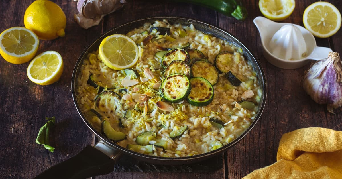 Lemony Winter Risotto | Our Plant-Based World