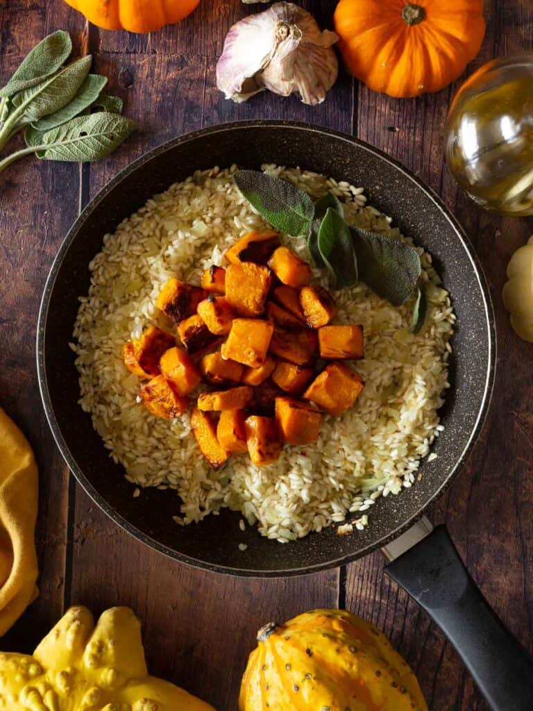 Creamy Vegan Roasted Pumpkin Risotto | Our Plant-Based World