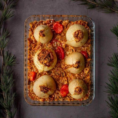 Baked Stuffed Onions | Our Plant-Based World