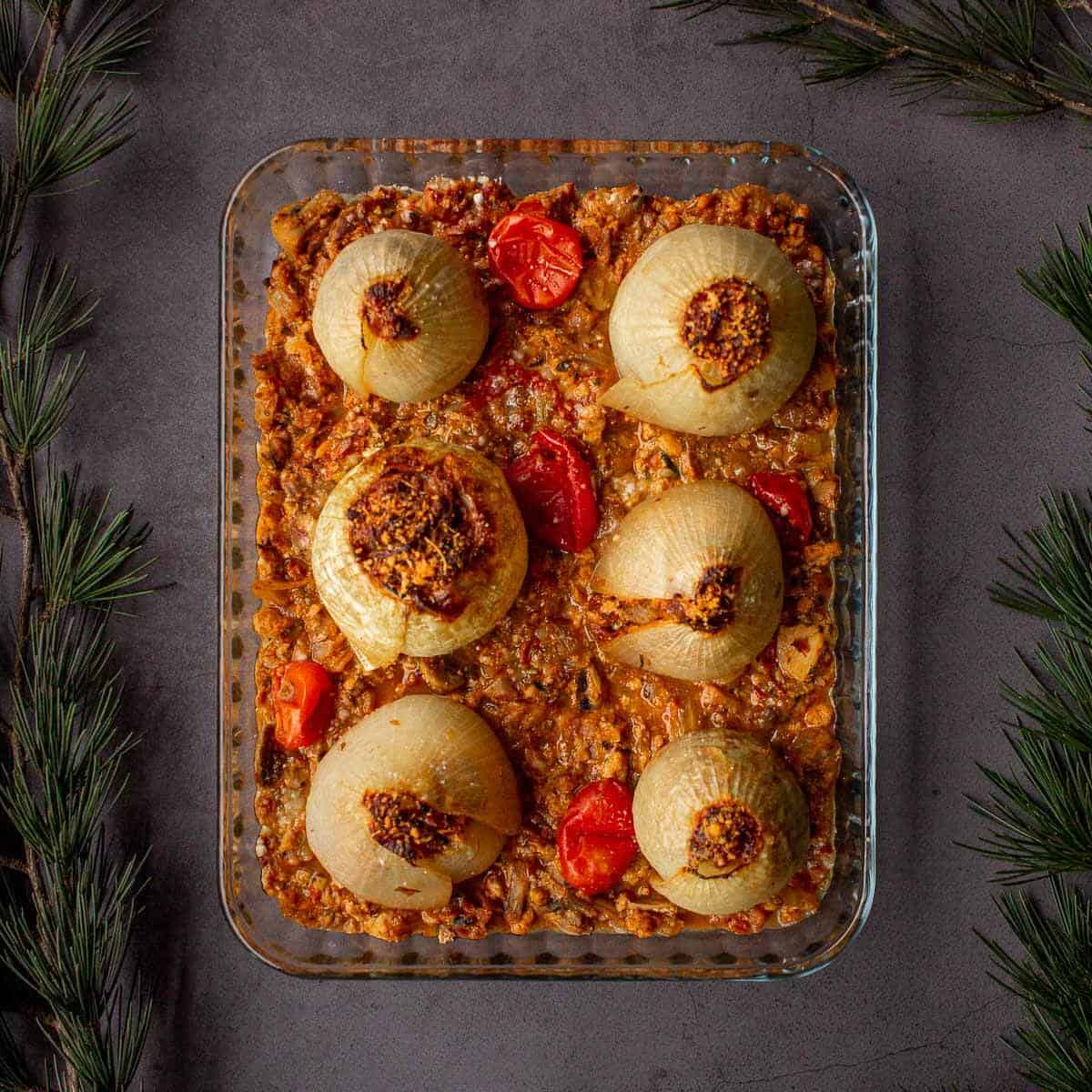 Baked Stuffed Onions | Our Plant-Based World