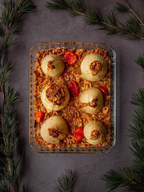 Baked Stuffed Onions | Our Plant-Based World