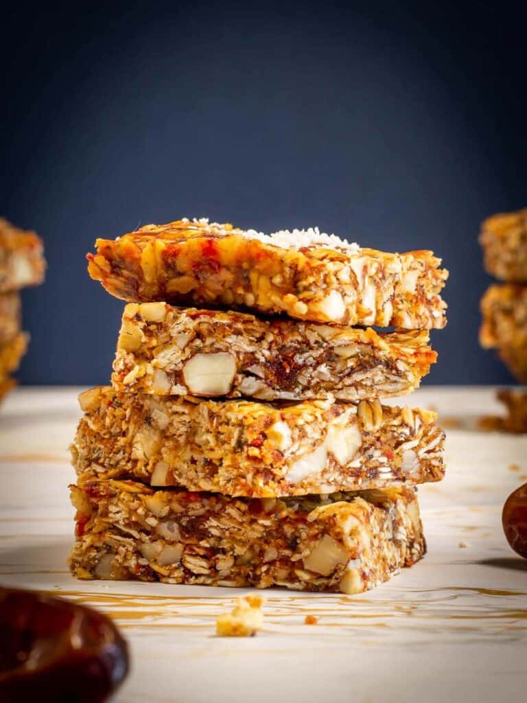 Homemade Date Granola Bars (Easy, Healthy & Chewy) | Our Plant-Based World