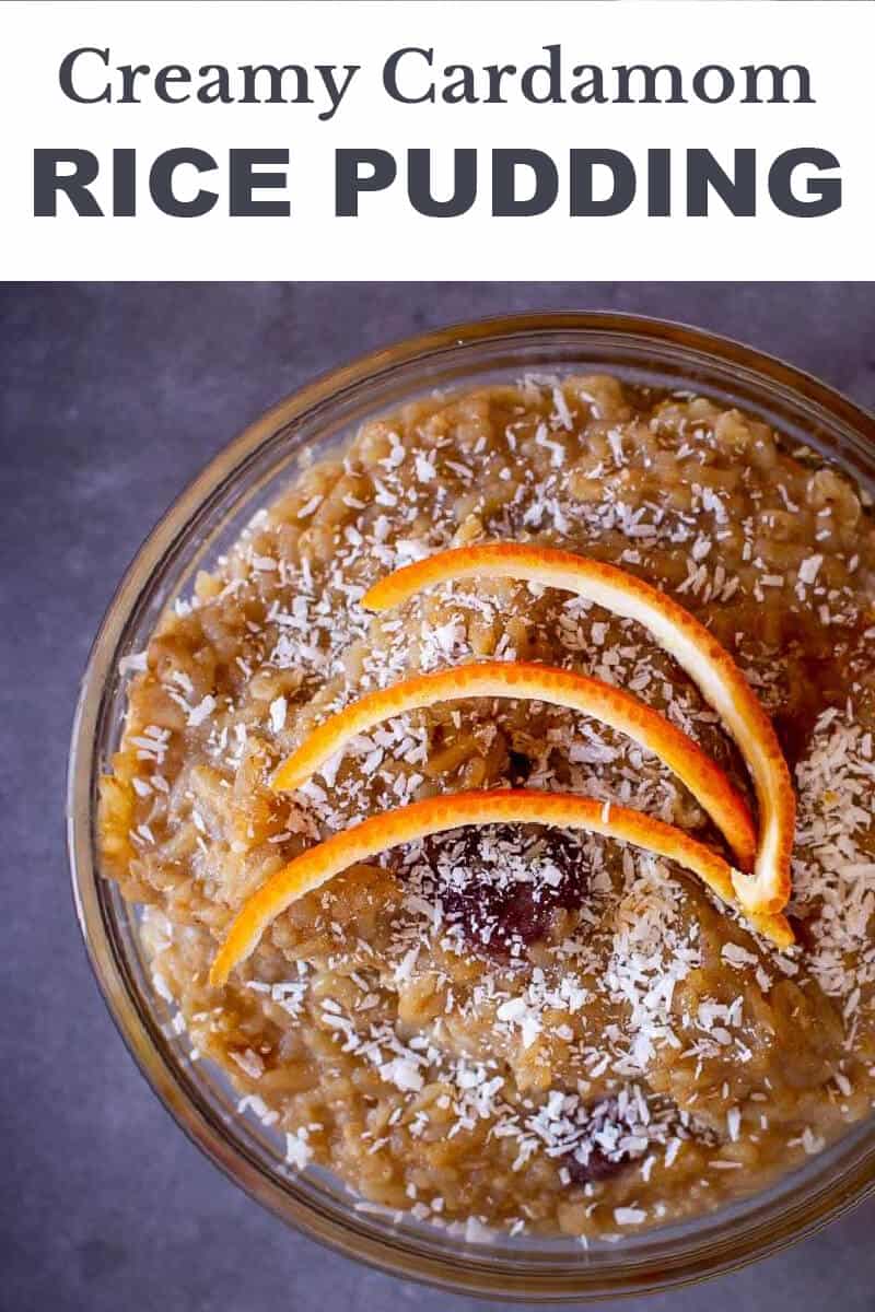 Creamy Cardamom Rice Pudding • Our Plant-Based World