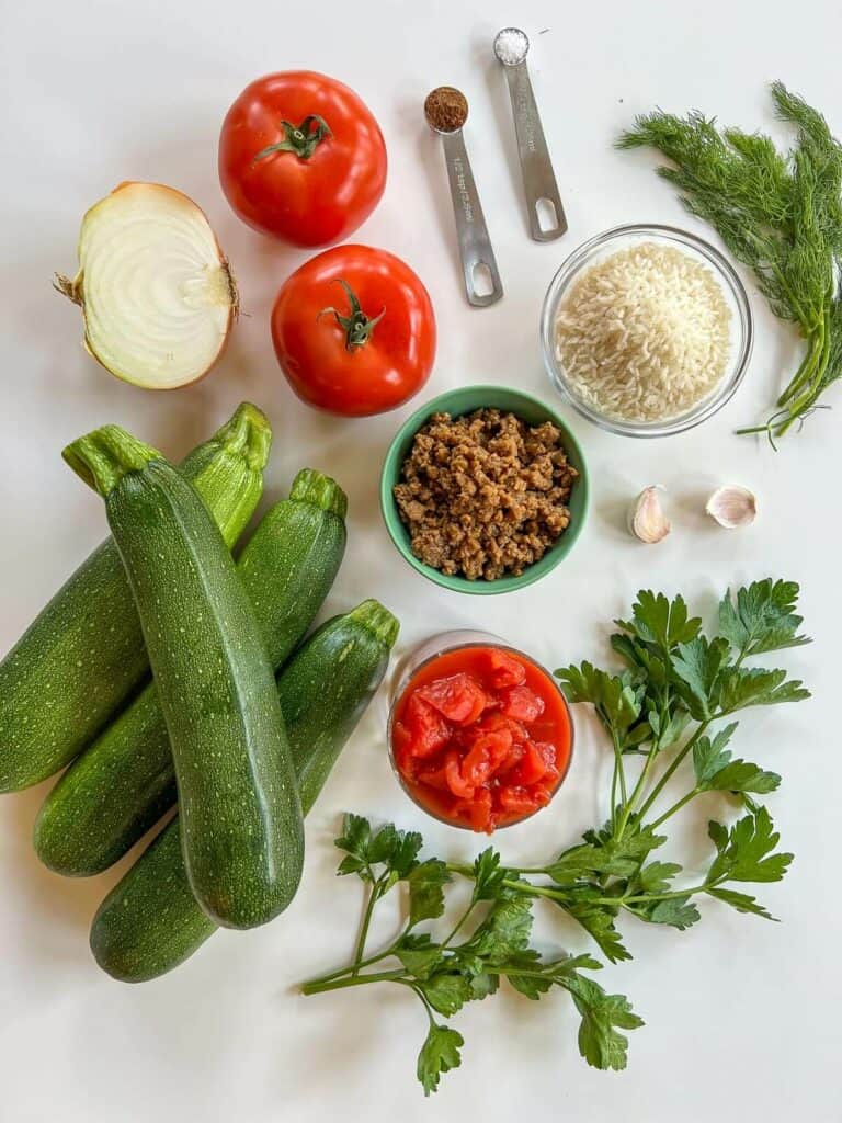 Lebanese Stuffed Zucchini (Vegan) | Our Plant-Based World
