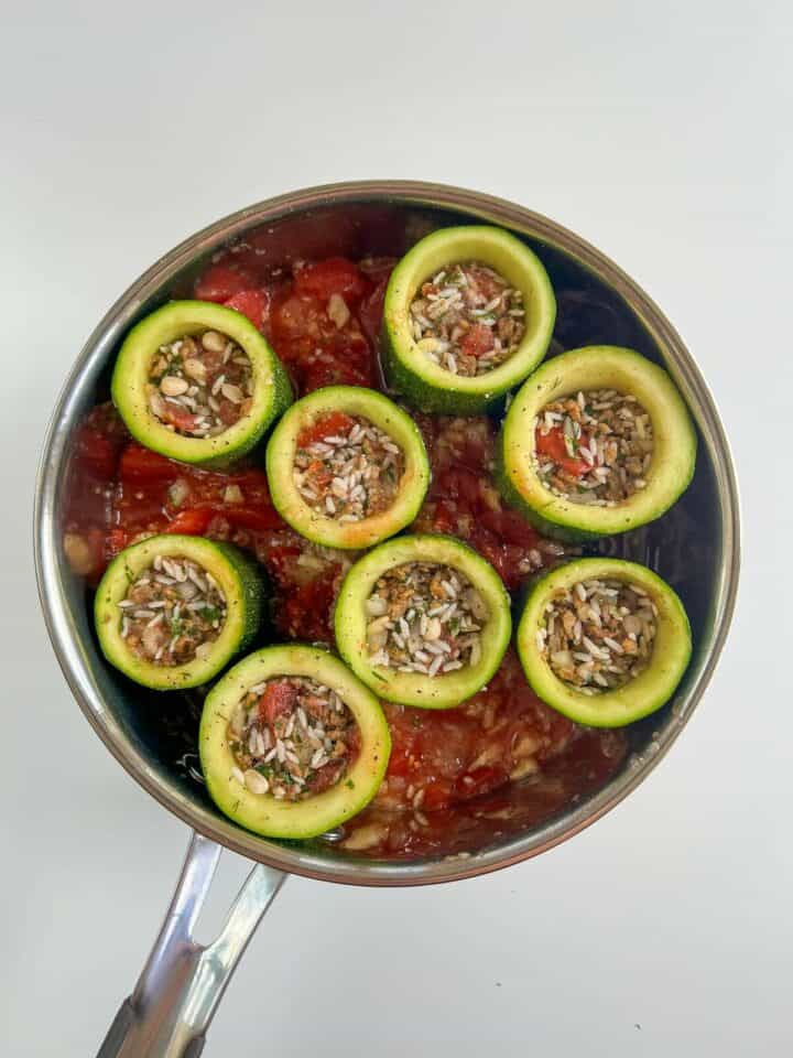 Lebanese Stuffed Zucchini (Vegan) | Our Plant-Based World