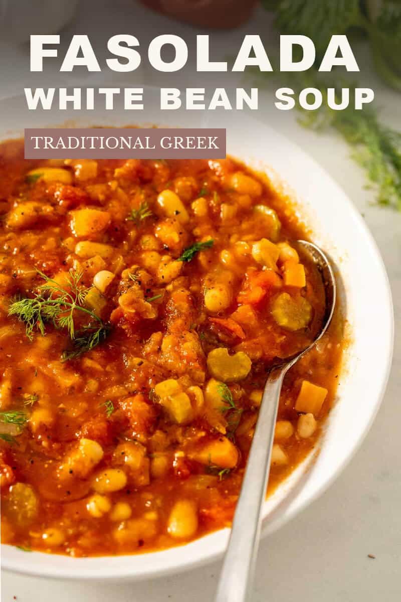 Fasolada Greek Bean Soup (Vegan, Quick + Gluten-Free)