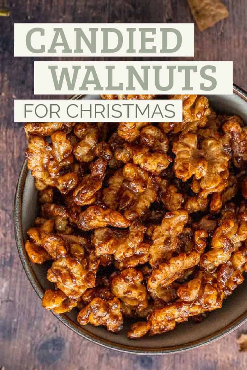 Brown Sugar Candied Walnuts for Christmas (10 mins + Vegan)