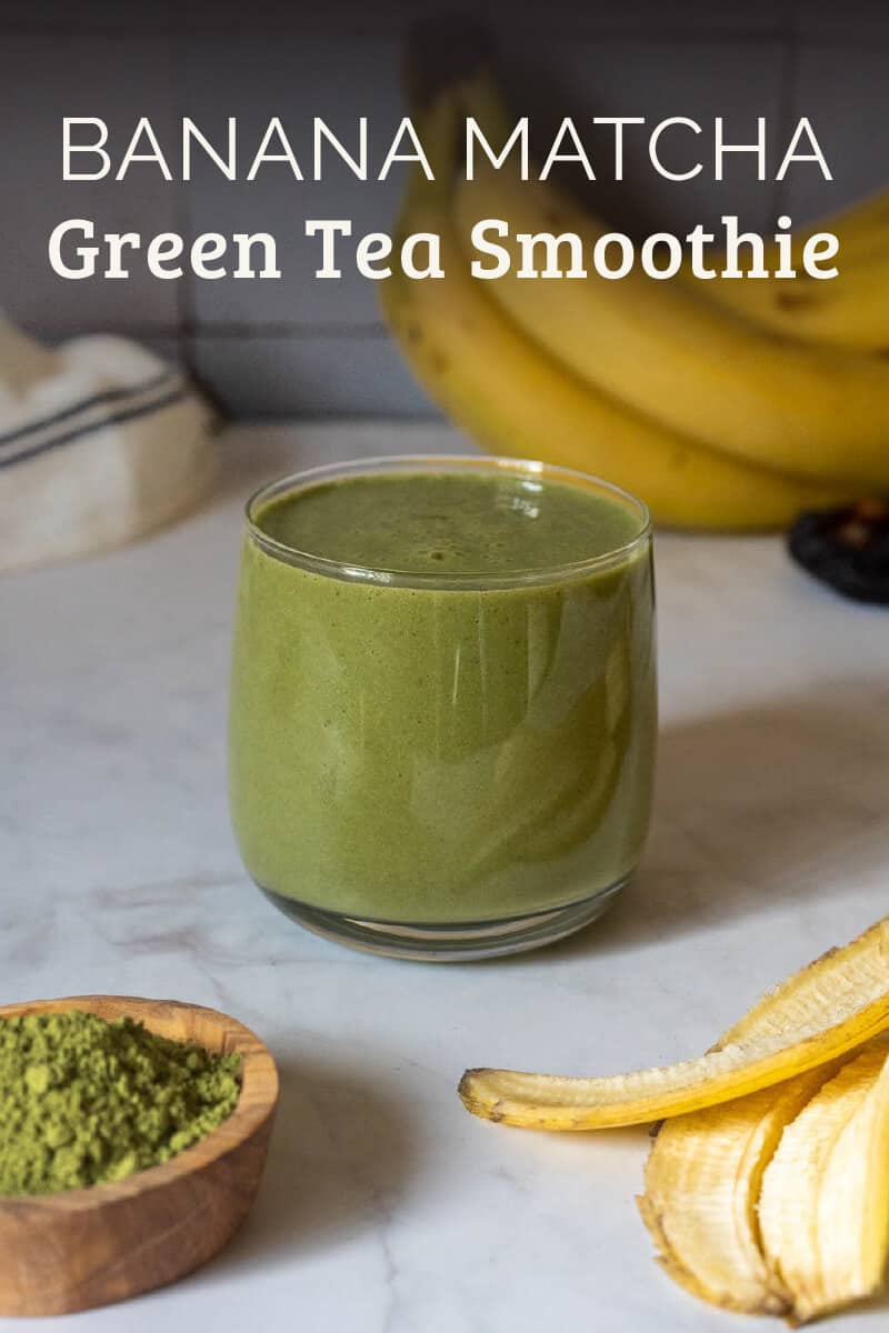 Energizing & Creamy Banana Matcha Green Tea Smoothie Recipe | Our Plant-Based World