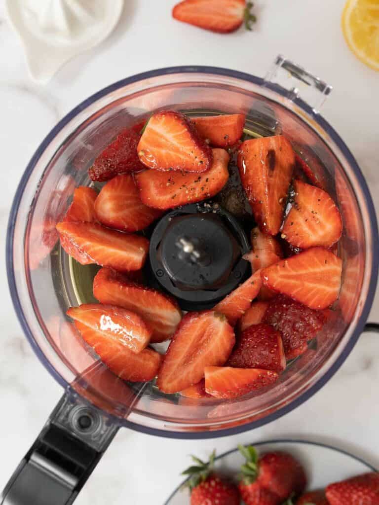 Creamy Strawberry Balsamic Dressing with Spinach Salad