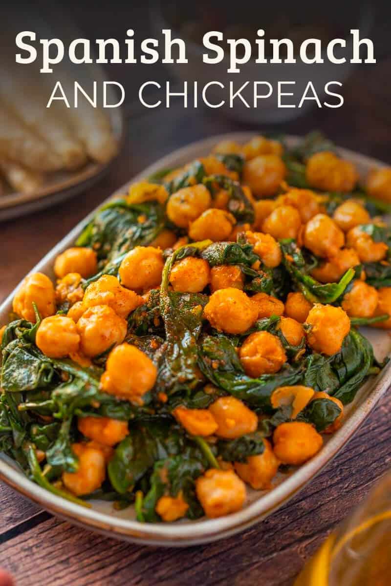 Sauteed Chickpeas with Spinach - Spanish Recipe