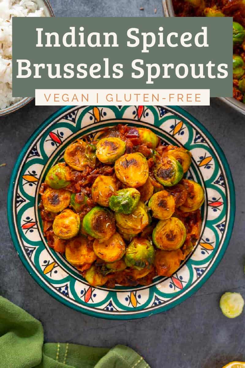 Indian Style Spiced Brussels Sprouts Curry (Vegan)