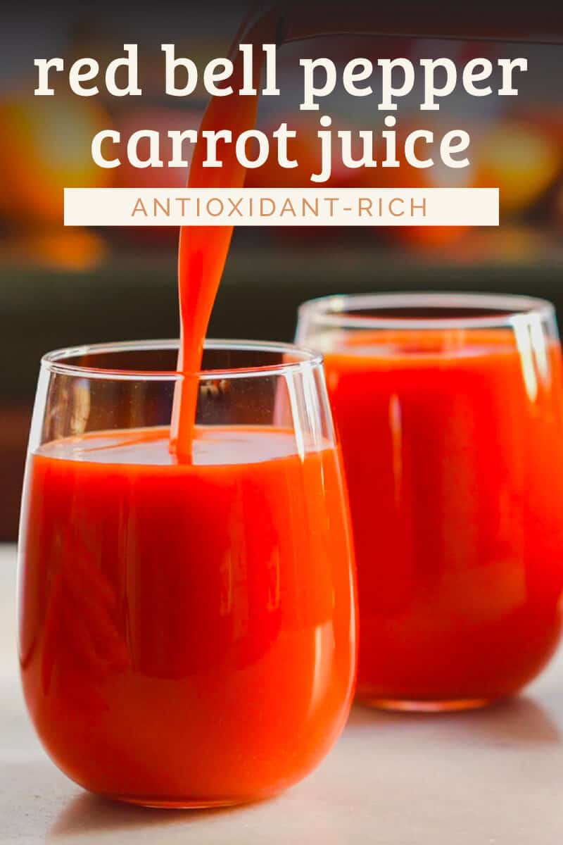 Red Bell Pepper Carrot Juice