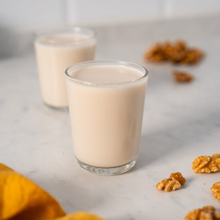 Homemade Walnut Milk Recipe and Benefits + Oat Milk Benefits