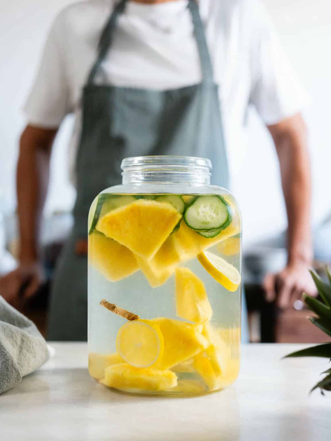 Pineapple Ginger Cucumber Lemon Water Recipe