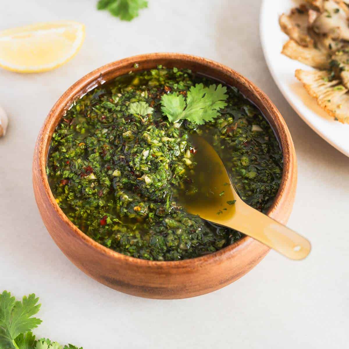 Cilantro Chimichurri Sauce | Our Plant-Based World