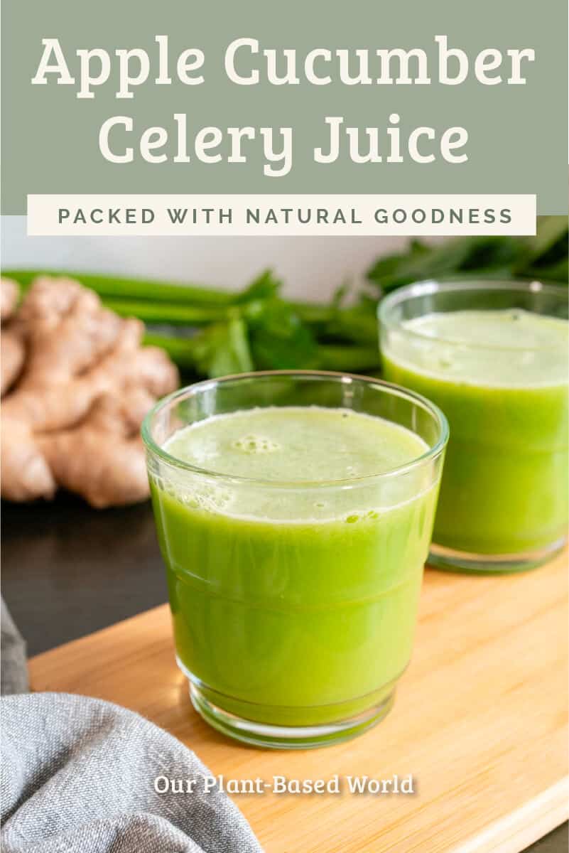 Apple Cucumber Celery Juice | Our Plant-Based World